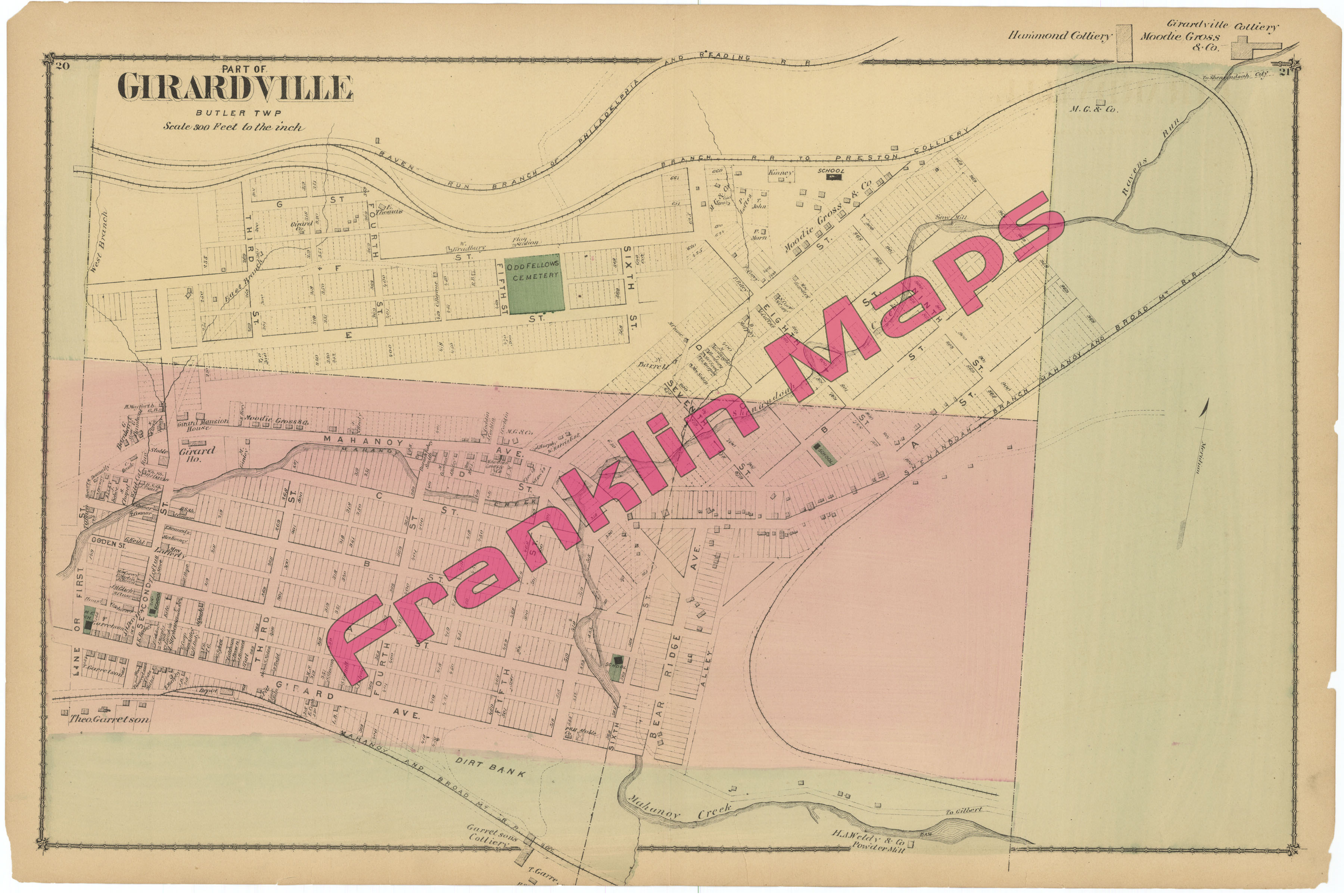 Girardville Pa Map at Donald Zielinski blog